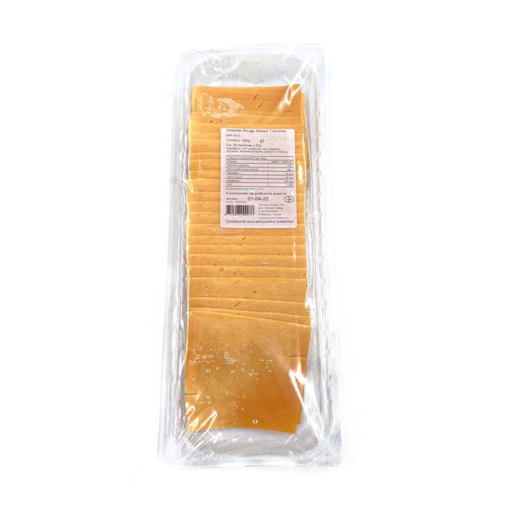 Pure Red Cheddar Sliced - Matured - Premium Cheese
