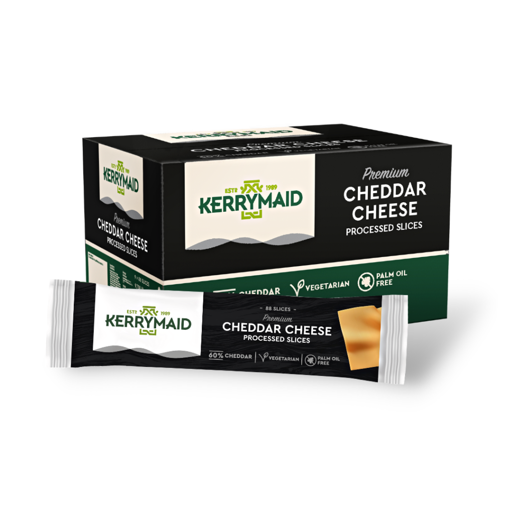 Kerrymaid Cheddar Cheese Slices 60% - 84 slices - Premium Cheese