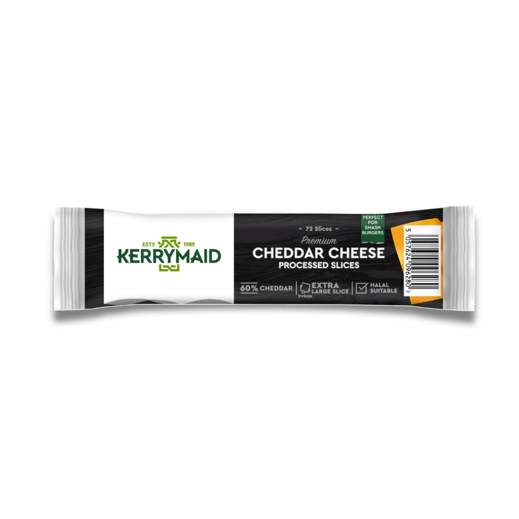 Kerrymaid Cheddar Cheese Slices 60% XL – 72 tranches - Premium Cheese